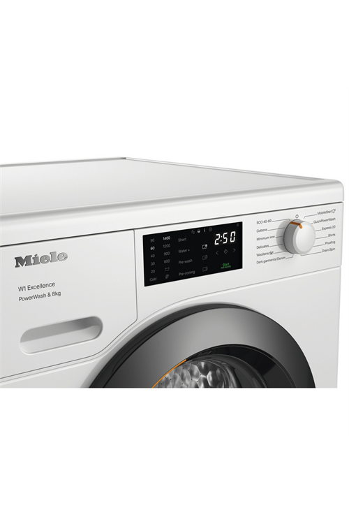 Miele WEB365 WCS Lotus White 8kg 1400 Spin Washing Machine | Kitchen ...
